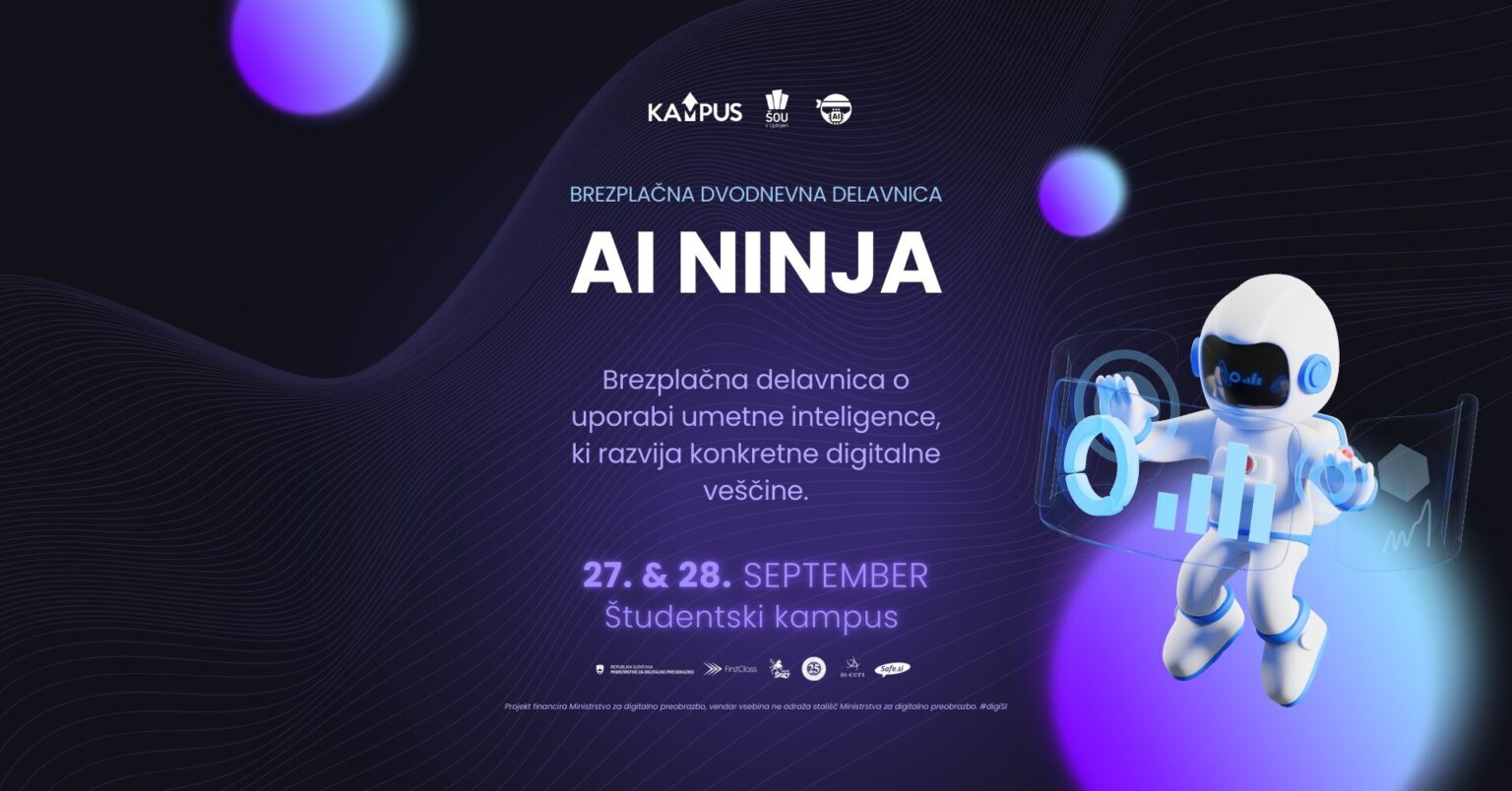 AI NINJA - Vstopi v svet umetne inteligence - Kampus
